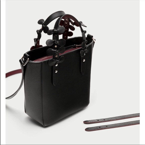 Zara | Bags | Zara Mini Tote Bag With Interchangeable Handle | Poshmark